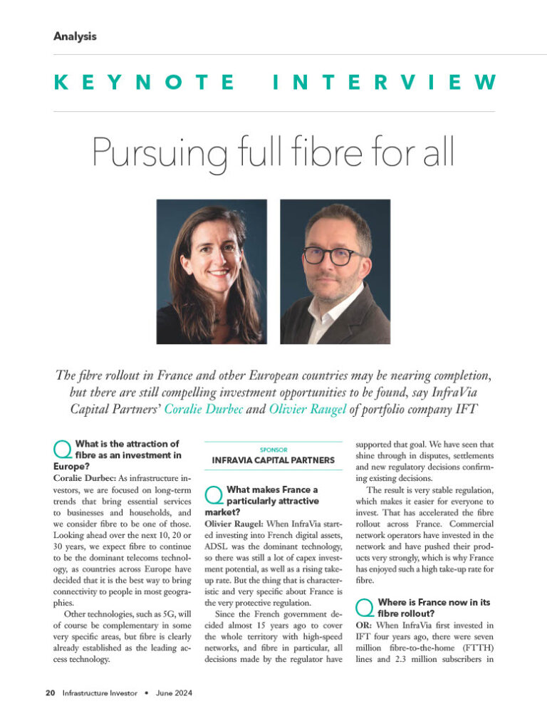 Pursuing full fibre for all - InfraVia