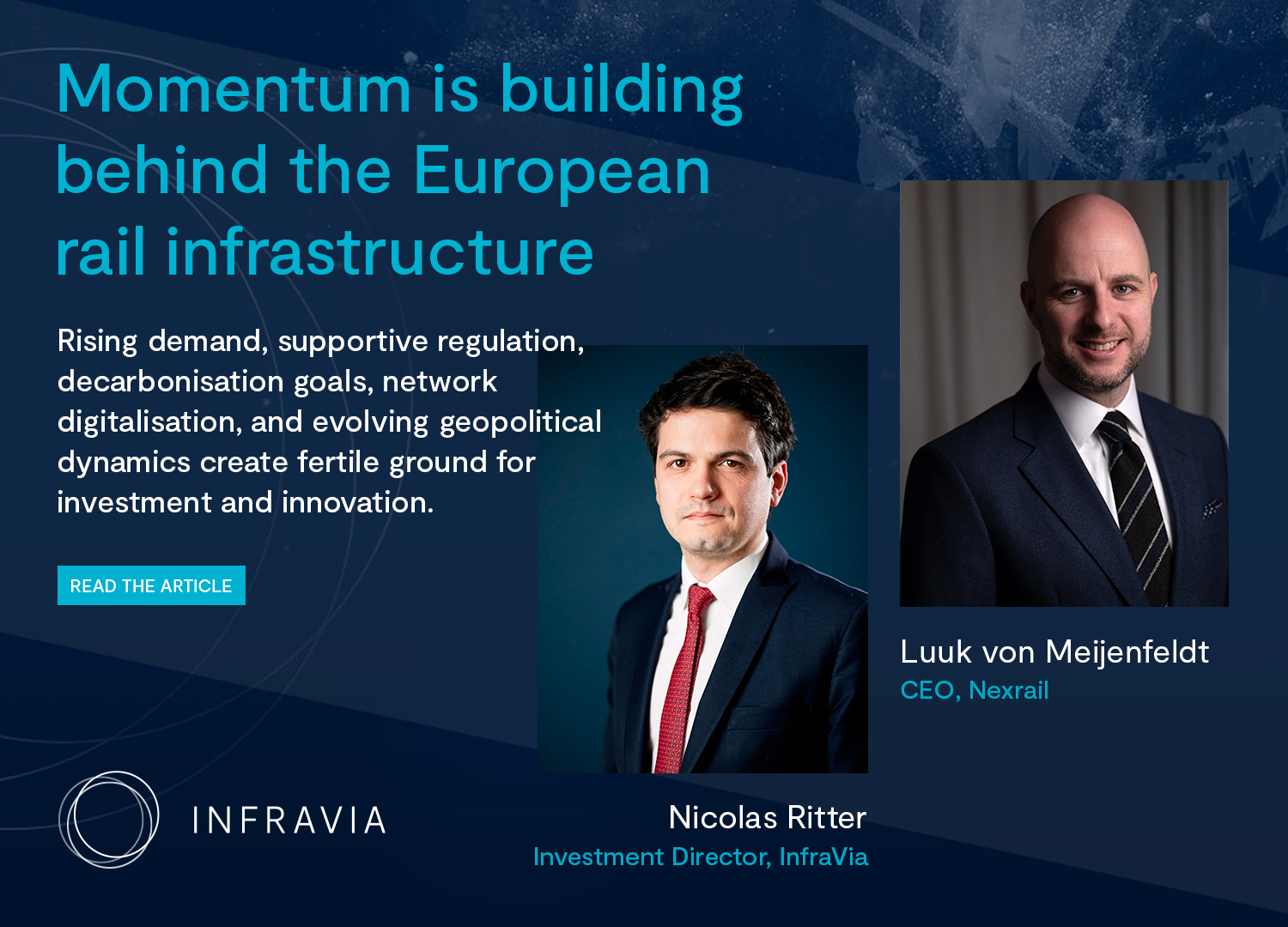 Momentum is building behind the European rail infrastructure - InfraVia